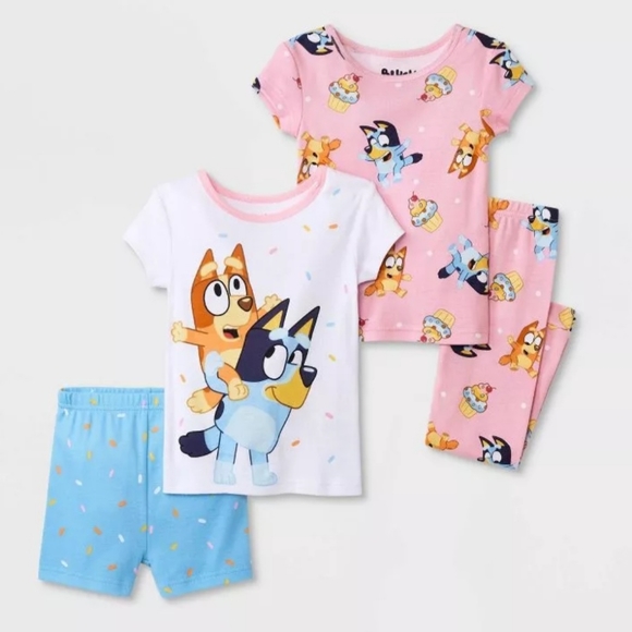 Bluey | Pajamas | Bluey 3t Pajama 4 Piece Set | Poshmark
